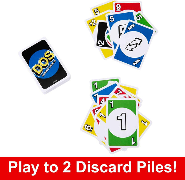 Mattel Games DOS Second Edition Family Card Game with Updated Rules fo ...