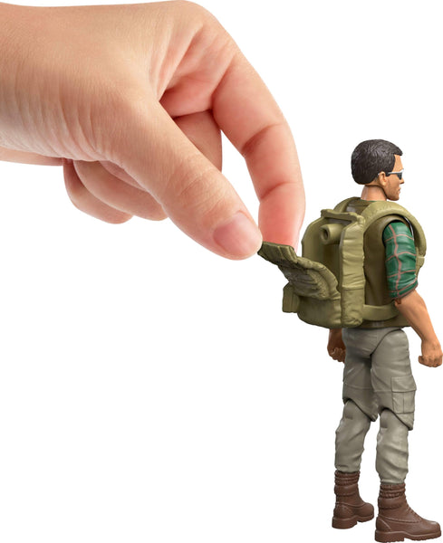 Mattel Jurassic World Rebirth Human & Dinosaur Figure Pack, Dr Henry L ...